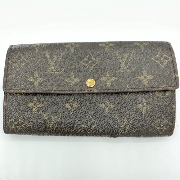 Louis Vuitton | Bags | Louis Vuitton Monogram Sarah Snap Wallet | Poshmark